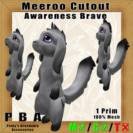 Second Life Marketplace - Meeroo Cutout Awareness Brave